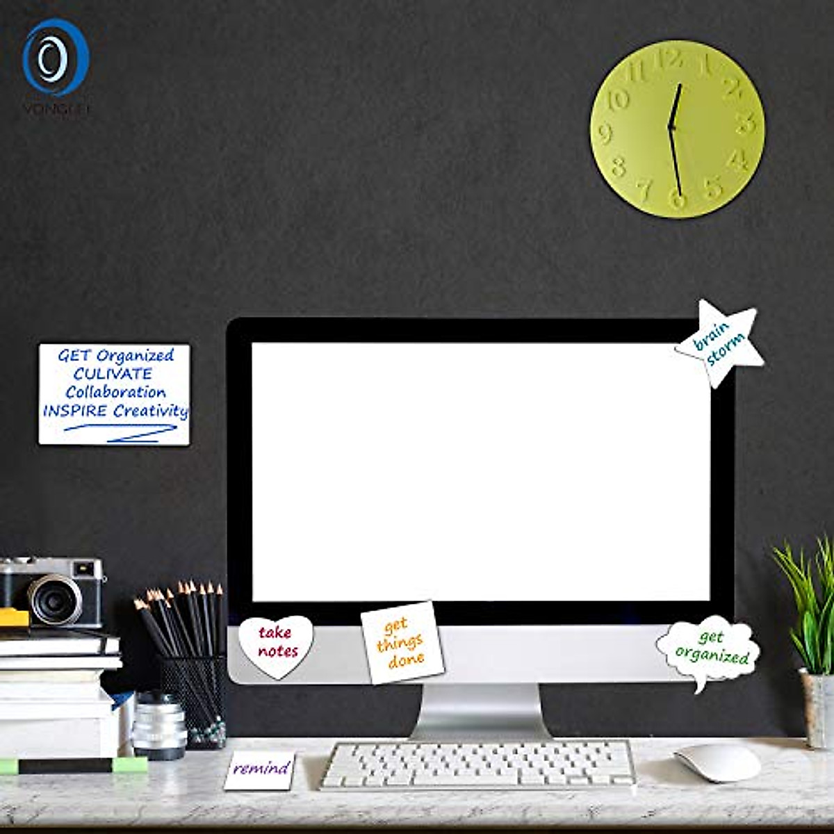 Dry Erase Sticky Notes . 4×6 inches 5- Pack, Very Convenient Reminders, Labels, and Decals，Never Buy Paper Notes Again, Its Eco-Friendly!