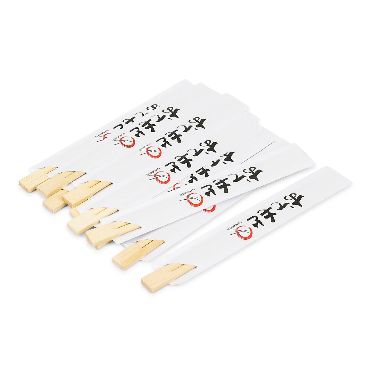 OTEMOTO 100 Disposable Chopsticks | Paper sleeve | Bamboo Wooden Chop sticks - Bamboo Chopstick Bulk - Disposable Utensils Premium Quality - (50 Pairs)