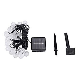 Zerone LED Globe Balls Lights, Solar 30 LED Crystal Ball Light 21.33ft Warm White Colorful LED Fairy Light Waterproof LED Decoration Lights for Home Garden Yard Party Lamp Decor (Colorful)