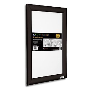 SECO Front Load Easy Open Snap Frame Poster/Picture Frame 11 x 14 Inches, Black Aluminum Frame (SN1114Black)
