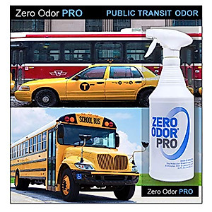 Zero Odor –Professional Odor Eliminator Bundle- Eliminate Extreme Air & Surface Odor– Patented Molecular Technology Best for Strong, persistent odor- Smell Great Again, 32oz & 128oz Refill