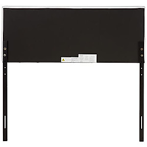 Baxton Studio Dalini Modern and Contemporary Full White Faux Leather Headboard with Faux Crystal Buttons