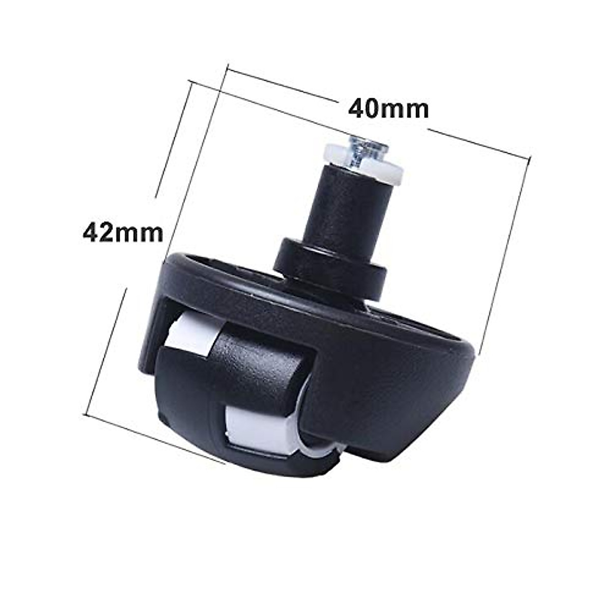 Bestdealing 2 Pack Replacement Front Wheel Caster Assembly for ECOVACS DEEBOT Slim 35 45 M80 Pro M81 M82 M85 M88 N78 R95 R96 R98 Robotic Vacuum Cleaner with Brush