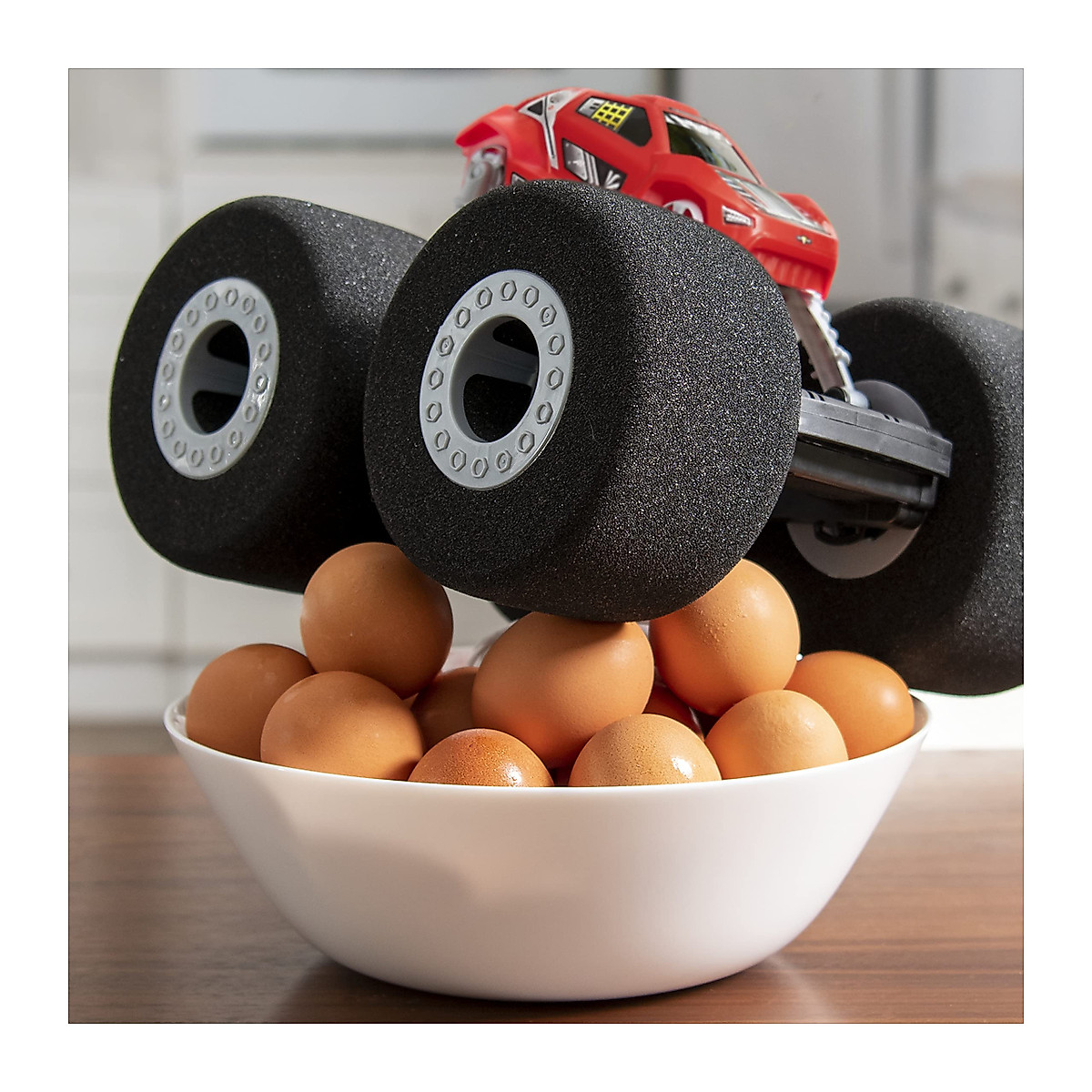 Air Hogs Super Soft, Stunt Shot Indoor Remote Control Stunt Vehicle with Soft Wheels, for Kids Aged 5 and up