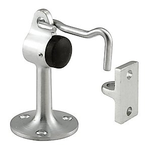 Prime-Line J 4602 4 In. Floor Stop, Solid Brass, Brushed Chrome Finish (Single Pack)