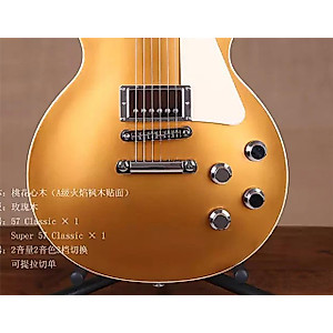 KAISH 4pcs Chrome LP Metal Bell Knobs Push On Guitar Bass Top Hat Knob for 5.8mm Split Shafts