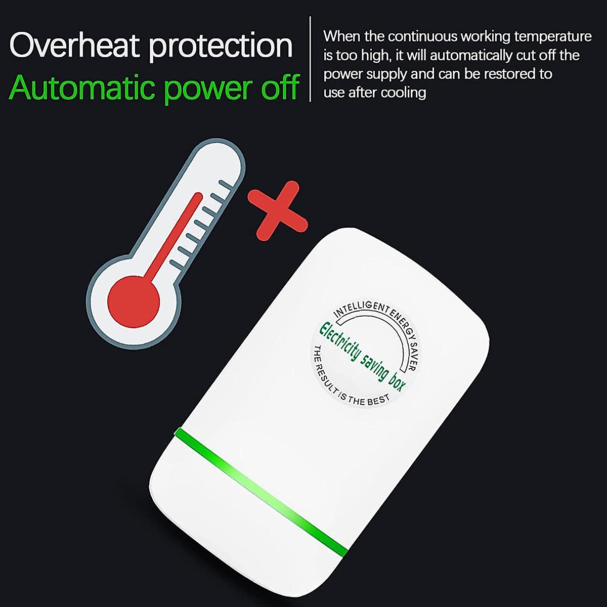 Power Saver Pro Energy Saver, Household Power Saver, Electricity Saving Box Household Office Market Device Electric Energy Saving Device, Electric Smart US Plug 90V-250V 30KW (1PC)