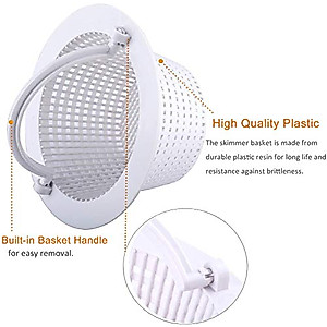 ATIE Above-Ground Pool Thru-Wall Skimmer Basket 513330 Compatible with Pentair HydroSkim Pool Thru-Wall Skimmer