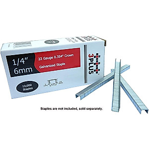 3PLUS H7116SP 22 Gauge 3/8-Inch Crown Pneumatic Upholstery Stapler for 71 Series Staples, 1/4-Inch to 5/8-Inch