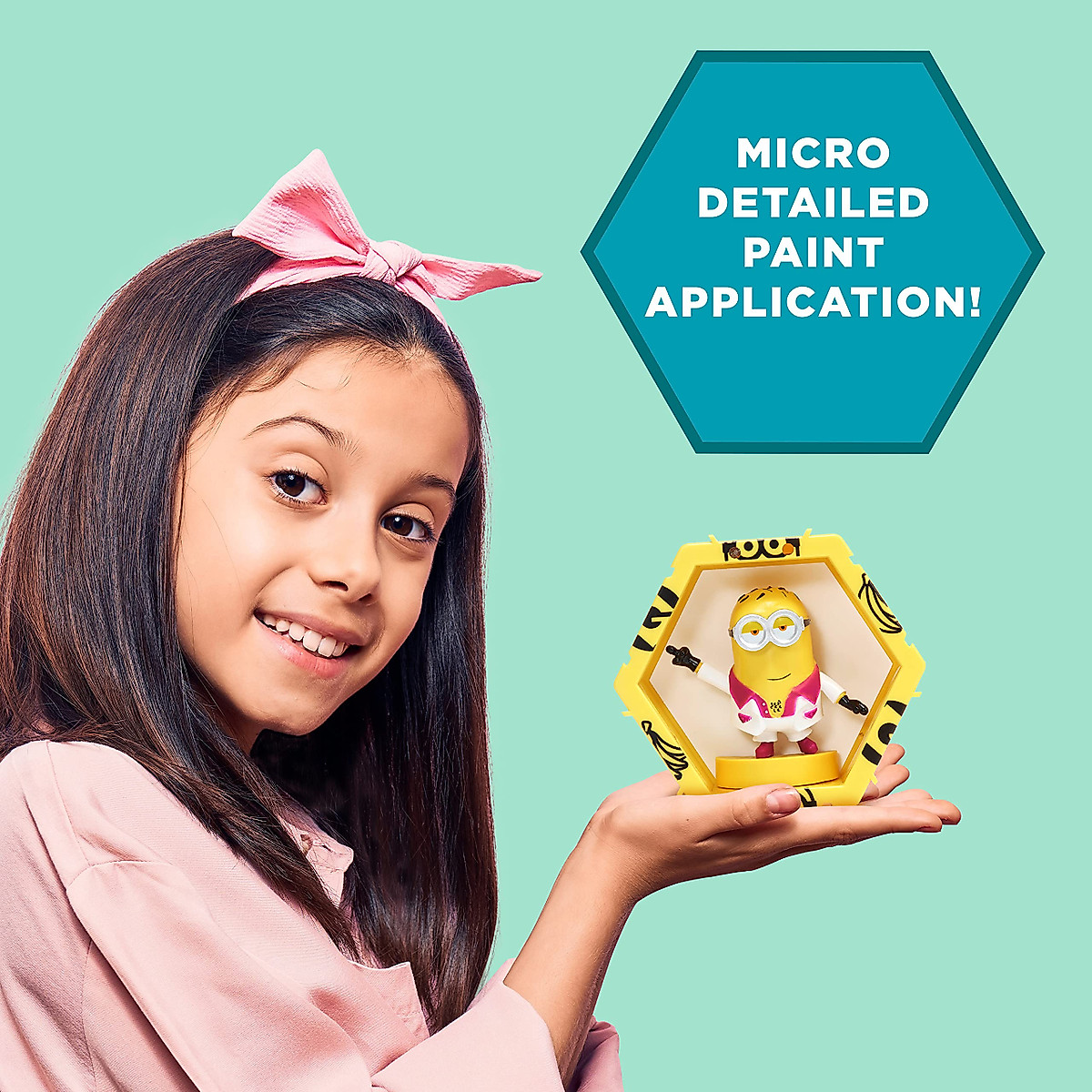 WOW! PODS Minions Collection The Rise of Gru - DJ Josh | Character Light-Up Bobble-Head Figure | Official Minion Collectable Toys & Gifts | Number 123 in Series