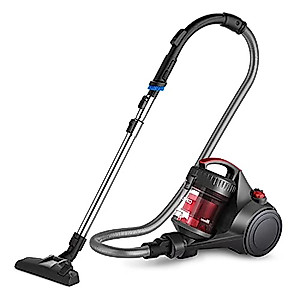 EUREKA Whirlwind Bagless Canister Vacuum Cleaner, Lightweight Vac for Carpets and Hard Floors, Red