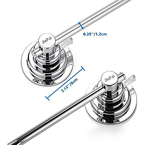 JiePai Suction Cup Towel Bar 16 Inch,Removable Vacuum Suction Towel Holder Suction Towel Rack for Bathroom Kitchen…
