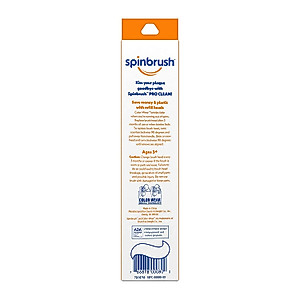 Arm & Hammer Spinbrush Pro Series, Clean Electric Toothbrush Replacement Brush Heads Refills, Soft Bristles, 2 Count - 3 Pack. (Includes 6 Replacement Brush Heads Total.)