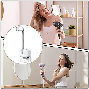 Hair Dryer Holder - Waterproof Hair Drying Organizer | Adjustable Hair Dryer Storage Rack | Drill- Hair Dryer Holder Wall Mount | Hands- Holder Stand | Hair Drying Organizer for Home, Bathroom