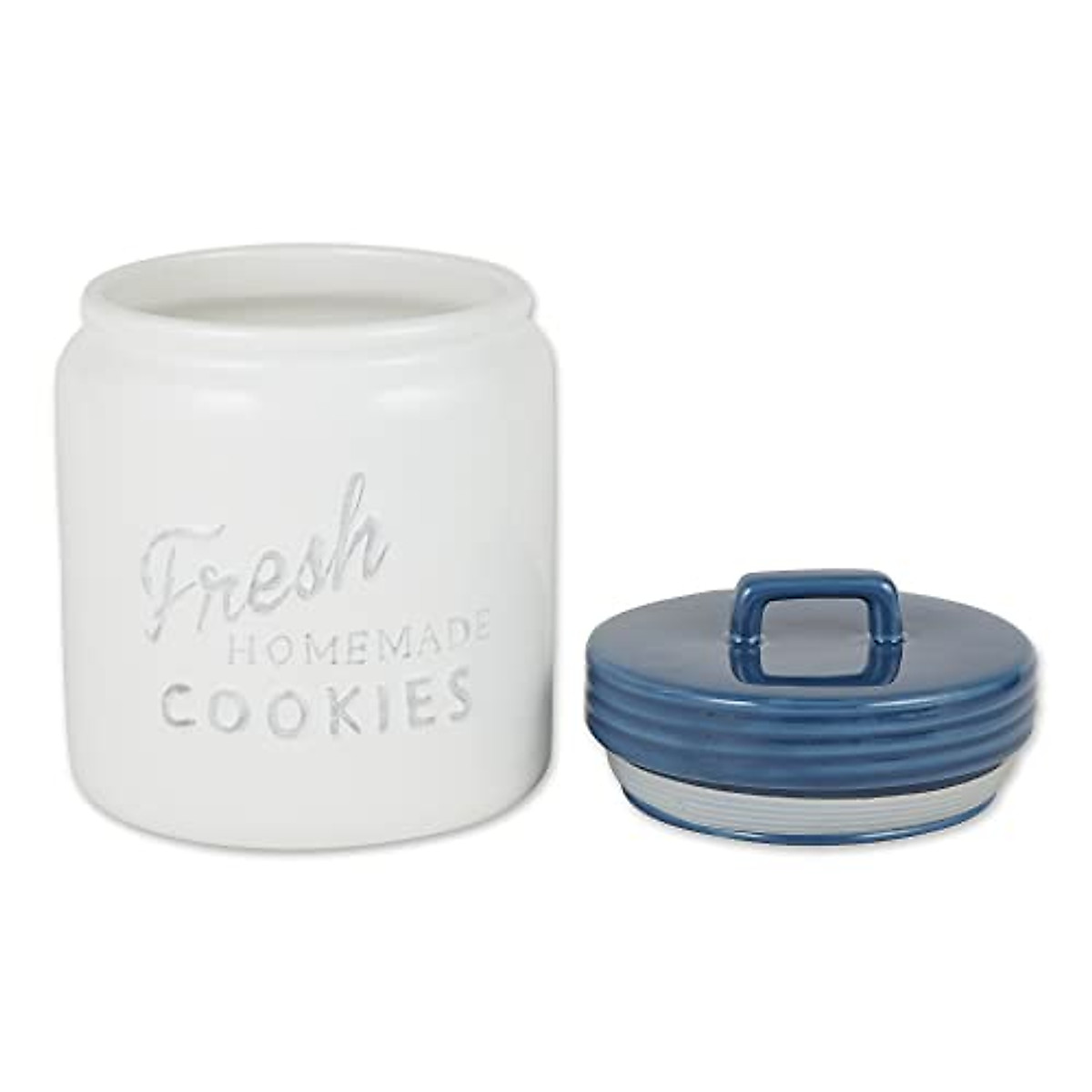 DII Kitchen Accessories Collection Ceramics, Cookie Jar, Blue