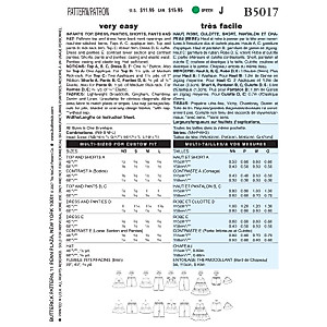 BUTTERICK PATTERNS B5017 Infants' Top, Dress, Panties, Shorts, Pants and Hat