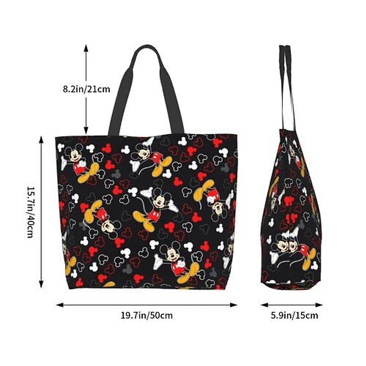 mi#c-k-e-y mouse Tote Bag Large Shoulder Bag Casual Reusable Handbag For Women Sling Bag Shopping Grocery Work