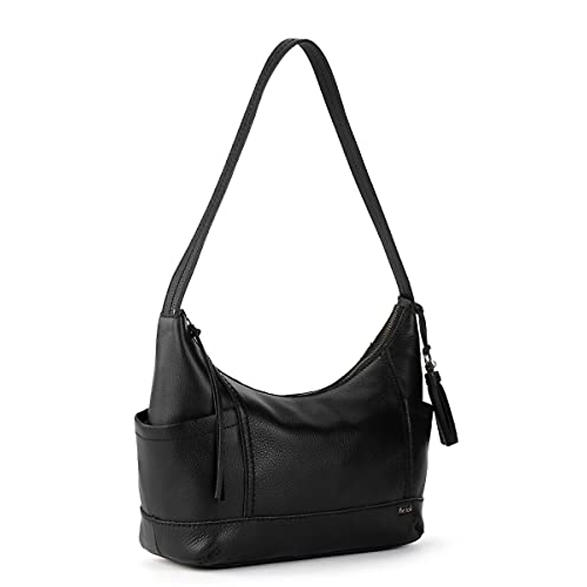 The Sak womens Kendra Hobo Bag in Leather Timeless Elevated Silhouette Soft Supple Handcrafted Sustainably, Black Ii, One Size US