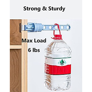 Window Frame Plastic Portable Clothes Rack, Multifunctional Laundry Drying Rack for Balcony, Bathroom, Closet, Travel, Hotel (Blue)