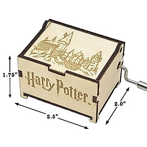 TheLaser'sEdge, Harry Potter Mini Music Box with Movies Hedwig's Theme, Gifts for Women, Men, Birthday, Christmas, Mother’s Day, Anniversary or Merchandise Decor - Standard