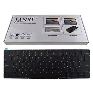 JANRI Replacement US Layout Keyboard for MacBook Pro 13" inch A1706 & MacBook Pro 15" inch A1707 Touch Bar (for Late 2016 mid 2017 Year)