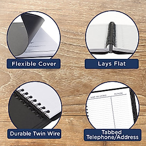 AT-A-GLANCE 2022 Daily Appointment Book & Planner by AT-A-GLANCE, 5" x 8", Small, Black (7020705)