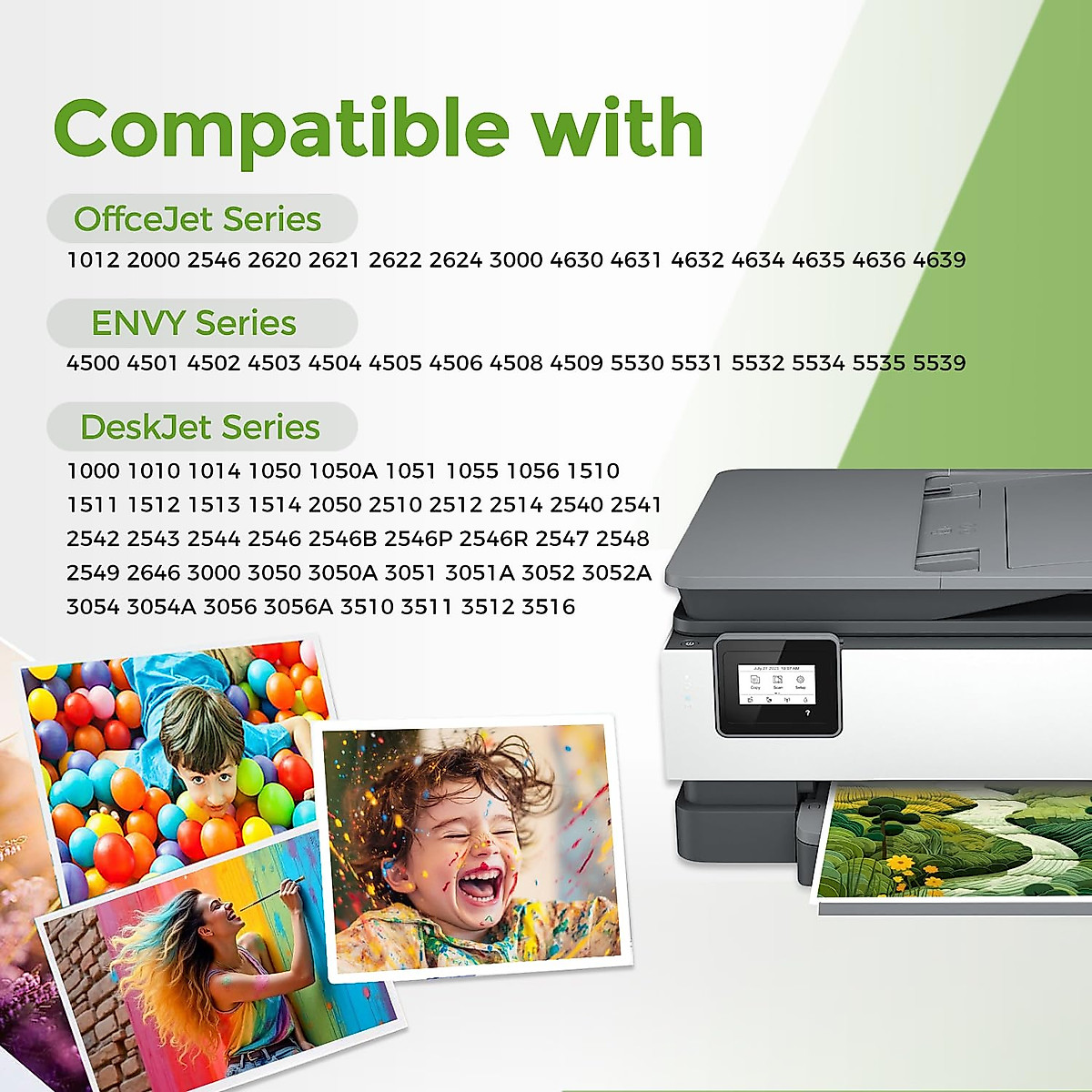 Ubinki 61XL Ink Cartridges Black Color Combo Pack High Yield Replacement for HP Ink 61 XL for Envy 4500 5530 4502 DeskJet 2540 1000 1055 1010 1510 3050 OfficeJet 4630 2620 Printer (Black Tri-Color)