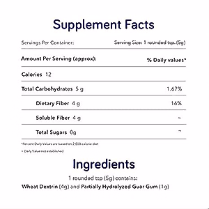 MyFy Natural Prebiotic Fiber Supplement Powder - Clear, Soluble, Daily Digestive Support for Gut Health & Regularity - Non-GMO, Taste-Free, Sugar-Free, Gluten-Free - 10.6oz (60 Servings)