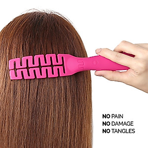 F3 Systems Folding Hair Brush with Mirror, Travel Folding Brush, Compact for Storage, Hair Brush Detangling Comb for Adult and Kids, Portable & Pocket Brush with Mirror, Healthy Shine, Wet & Dry Hair