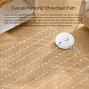 Lydsto R1 Robotic Vacuum Cleaner Self Emptying,Robot Vacuum Cleaner Station ,Lidar Navigation,2700Pa Suction Robotic Vacuum Cleaner with Mapping,Ideal for Pet Hair ,Carpets (White)