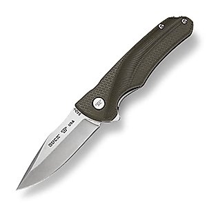 Buck Knives 840 Sprint Select, Easy Opening Ball Bearing Flipper Liner Lock Folding Pocket Knife with Removable Clip, 3-1/8" 420HC Blade