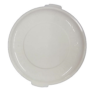 APSI Store Kernel Katcher Popcorn Bowl Set - Popcorn Sifter Shaker Kernel Catcher and Separator, Large and Reusable With Lid, Dishwasher Safe, Recycled Plastic with Handle (White Granite)