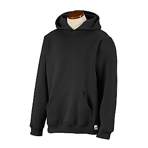 Russell Athletic boys Russell Athletic Athletic Big Boys' Fleece Crew, Hoodie-black, M Hoodie, Hoodie - Black, Medium US