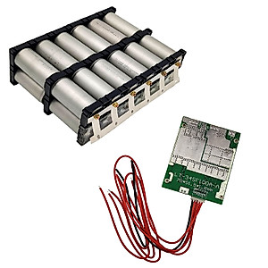 Flylin 1Pcs Battery Protection Board, 4S 100A 12V BMS Battery Protection Board with Balance LiFePO4 Lithium Iron Phosphate Charging Controller LFP (4S 100A 12V)