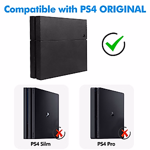 DUDUXI PS4 Original (Old Model) Wall Mount, Stealth Mount Bracket for Optimized Space, Cooling and Organization