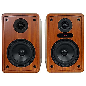 Rockville ELITE-5C Classic Wood 800w Home Theater 5.25" Bluetooth Bookshelf Speakers