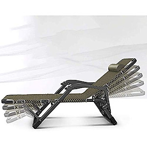 WYKDD Folding Zero Chair Outdoor Picnic Camping Sunbath Beach Chair Relax Chair Recliner Lounge Chairs