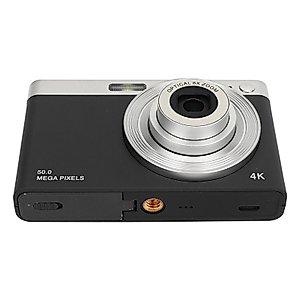 4K Digital Camera, Full HD 50MP 16X Digital Zoom Compact Point and Shoot Camera, Lightweight Small Vlogging Video Camera with Built in Flash & Filters, for Beginners Kids Teens