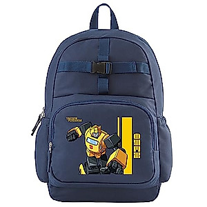 Let's Make Memories Personalized Backpack with Lunch Box (Optional) - TRANSFORMERS - Navy - Bumblebee