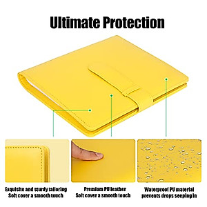 256 Pockets Photo Album for Fujifilm Instax Mini 11 12 9 7+ 40 Evo Liplay 90 8 Instant Camera/Mini Link SP-1 Printer, Photo Album for Polaroid Zink 2x3" Photo/Mint Zip Instant Camera Printer (Yellow)