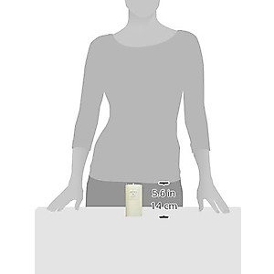 Aroma Naturals Holiday Essential Oil Vanilla & Peppermint Scented Pillar Candle, Cool Wish, 2.75 inch x 5 inch