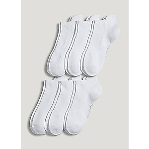 Jockey Women's Socks Essentials Low Cut Tab Socks, White, 6-10