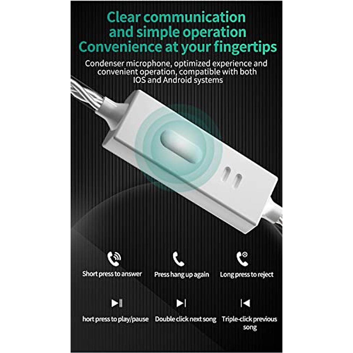 erjigo Dynamic and Electrostatic Multi-Drivers Earbuds Headphones, KZ ZES HiFi Stereo Sound in-Ear IEM Earphones Headsets Detachable Silve Plated Wired, KZ in Ear Monitor (with Microphone, Silver)