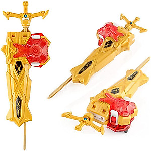 MECHGYRO Bay Burst Metal Fusion Blade Blades Set Sword Launcher LR Gyro B-131 Booster Dead Phoenix.0.at Starter Bey Battling Top Toys Left and Right Launcher Grip Bay Blades 8-12 Boys' Gift Gaming Top
