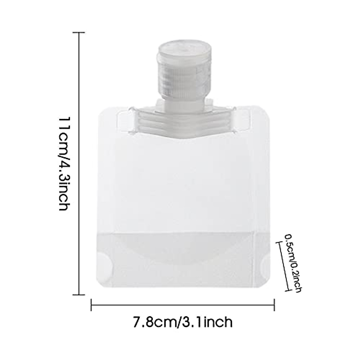 Liquids Travel Bottles, 30ml/50ml/100ml Leakproof Travel Shower Gel Bottle, Empty Travel Bottles Flipp Cap, Empty Bottle, Portable Containers, Travel Size Bottle for Soap, Shampoo and Conditioner,