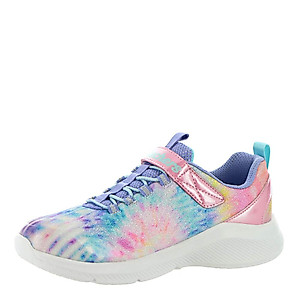 Skechers girls Dreamy-lites Sunny Groove Sneaker, Lavender/Multi, 2 Little Kid US