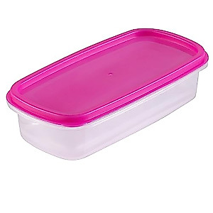 Kitchen Details 14 Piece Food Storage Container Set | Nested | 7 Containers and 7 Lids | Stackable | BPA Free | Dishwasher & Freezer Safe | 7 Sizes | Rainbow