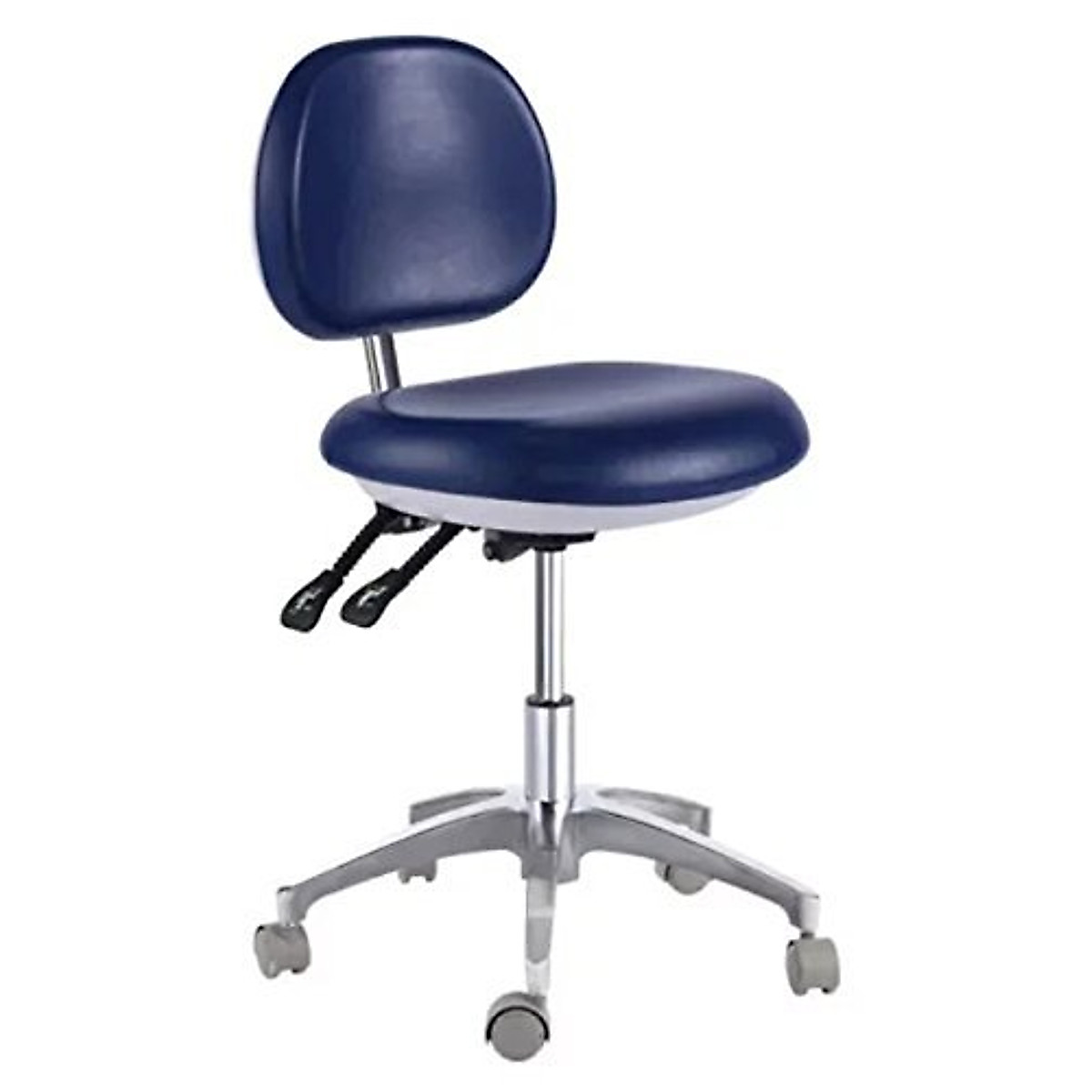 Adjustable QY500 Lab Dental Assistant's/Medical Office Doctor's Stools Mobile Chair PU By East Dental
