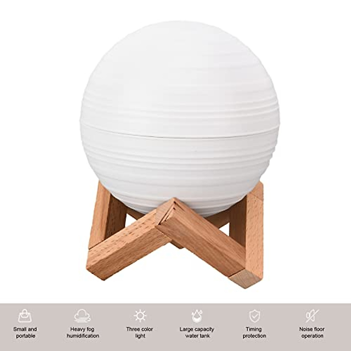 Humidifier Light, Night Light LED Lamp Birthday Gift Glowing USB Rechargeable for Room for Bedsides for Home Decor