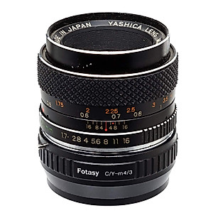 Fotasy Contax/Yashica CY Lens to M43 Adapter, CY to MFT Adapter, Compatible with Panasonic G9 GH5 II GM5 GX7 GX8 GX9 GX850 G90 G91 G95 G100 Olympus E-M1 E-M5 E-M10 I II III E-PM2 E-PM1 Pen-F E-M1X